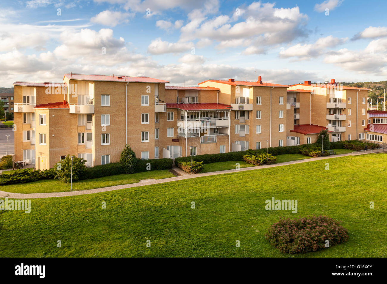 Exterior view of modern block of flats Model Release: No. Property ...