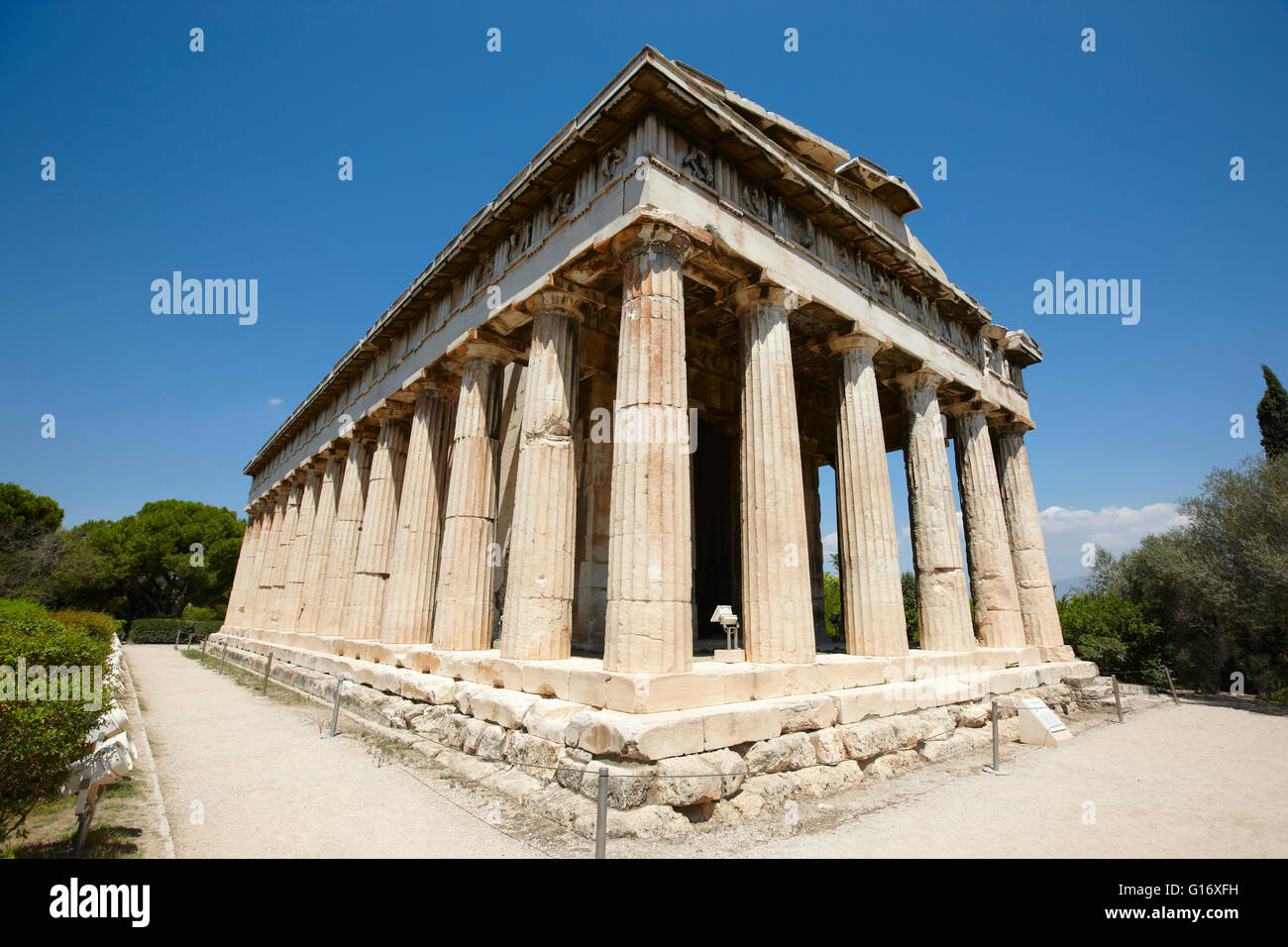 Temple of Ephesto in Athens. Greece. Horizontal Stock Photo - Alamy