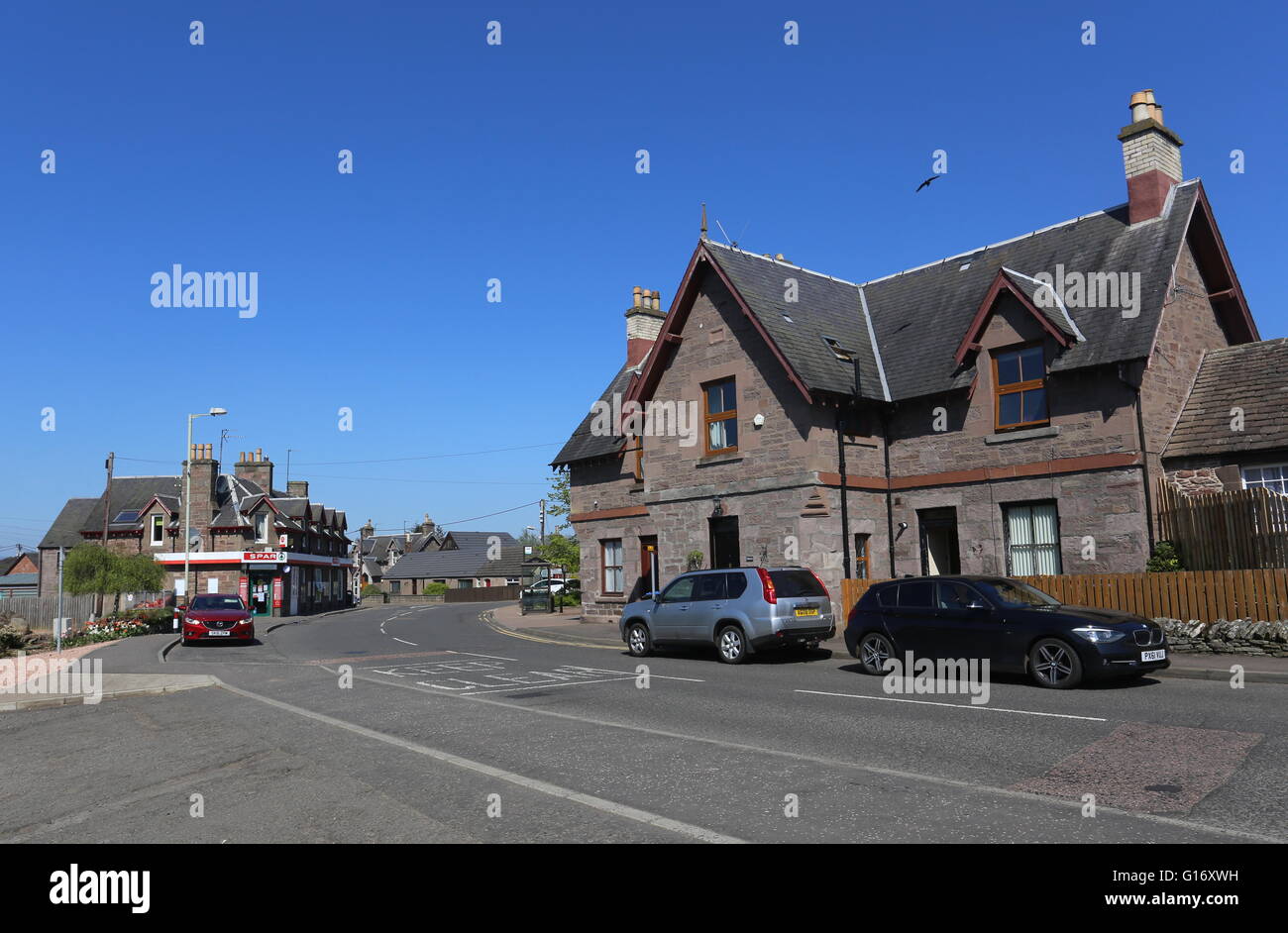 Meigle street scene Scotland May 2016 Stock Photo - Alamy