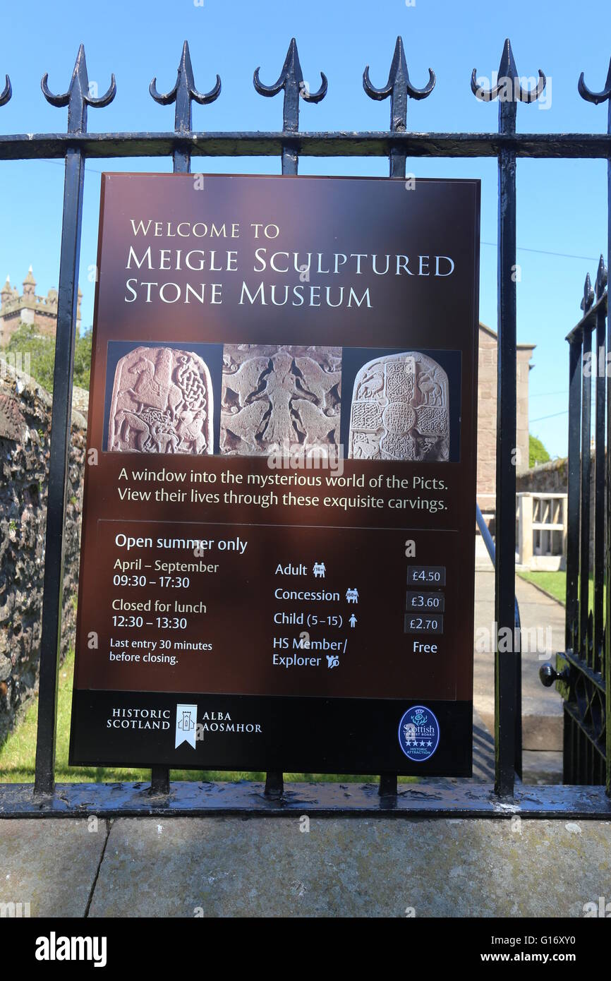 Exterior of Sculptured Stones Museum Meigle Scotland May 2016 Stock ...