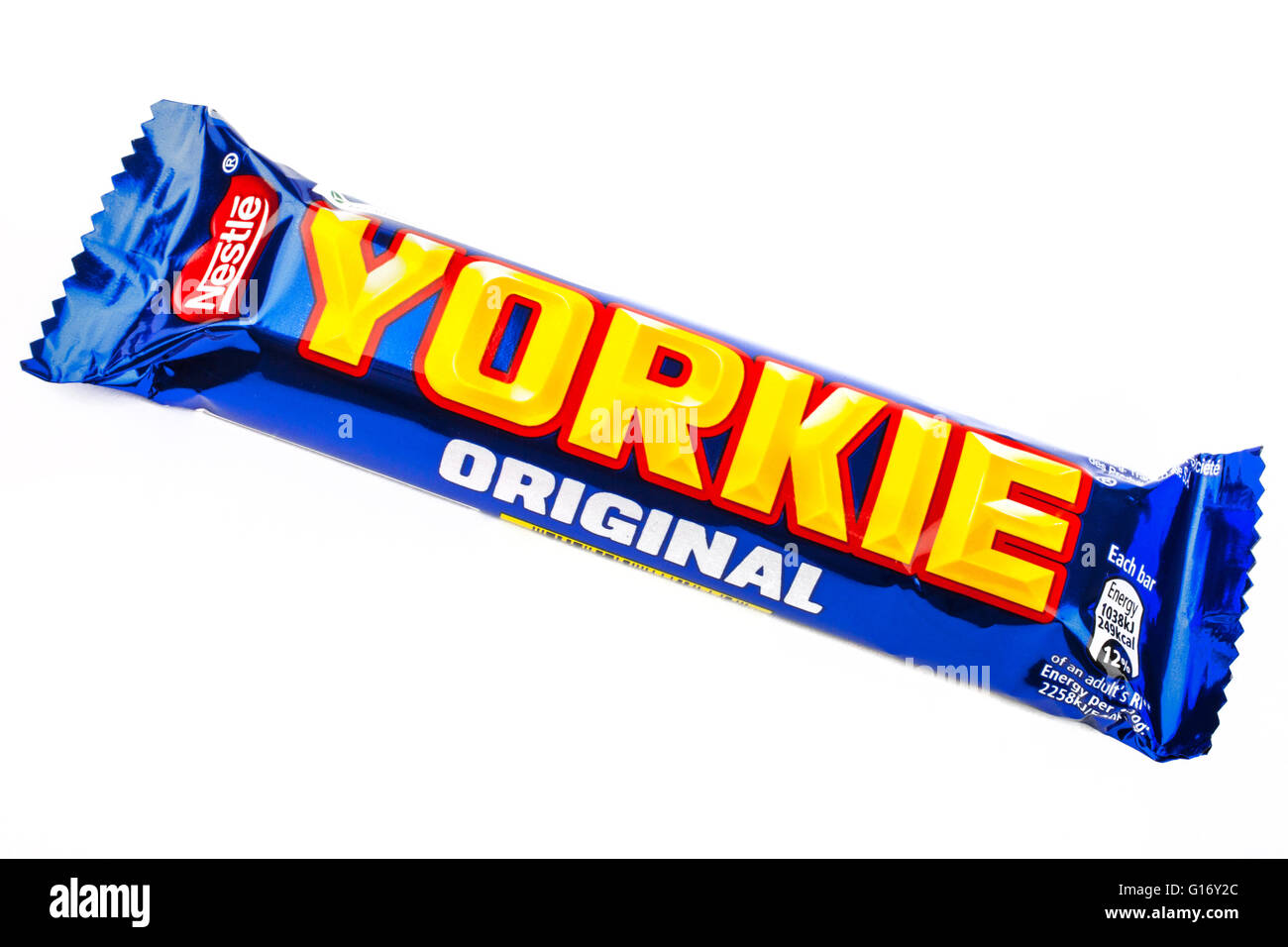 LONDON, UK - MAY 6TH 2016: An unopened Yorkie chocolate bar ...