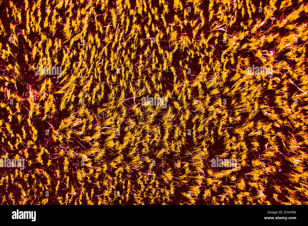 Abstract close up of rough spiky textures and patterns on fabric ...