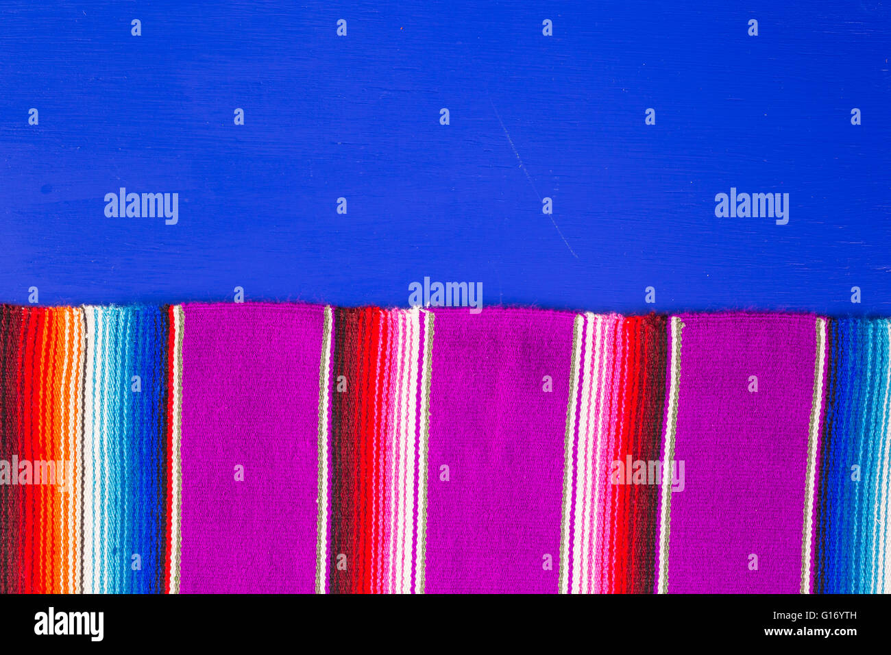 Traditional colorful table decorations for celebrating Fiesta Stock ...