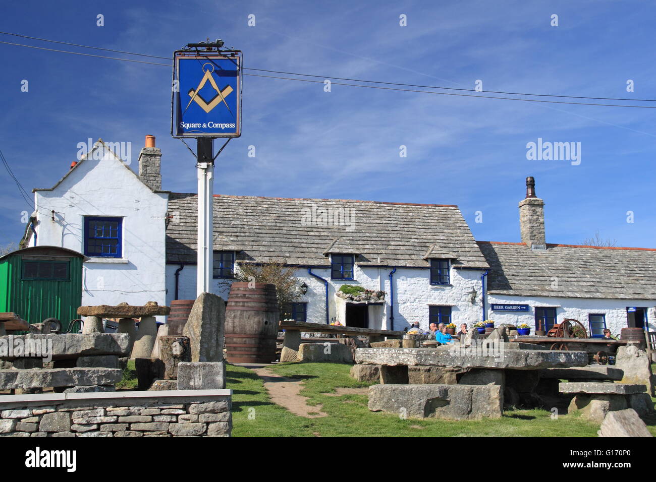 Square compass pub worth matravers hi-res stock photography and images ...