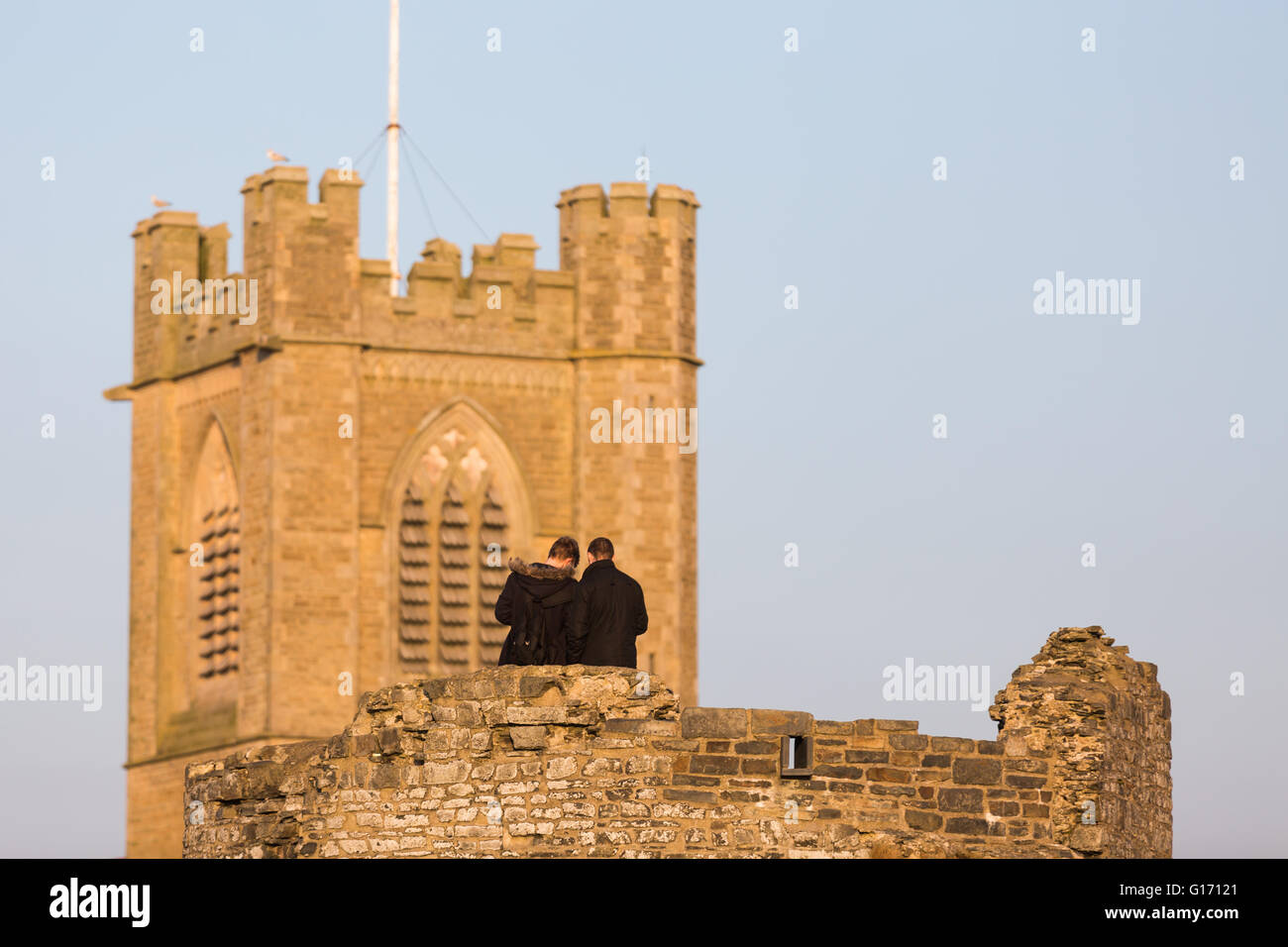 Castle with a tower hi-res stock photography and images - Alamy
