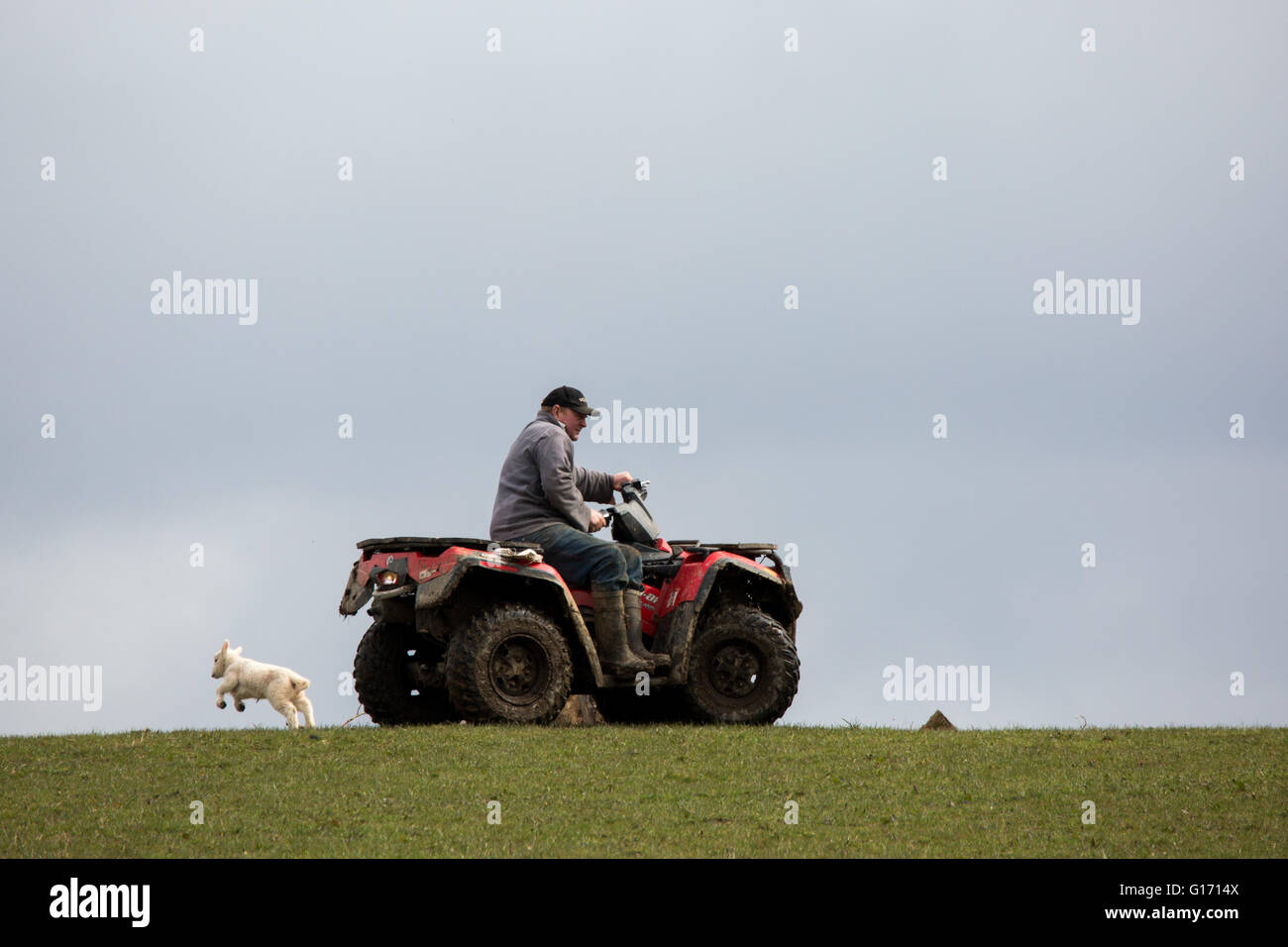 Riding farmer hi-res stock photography and images - Alamy