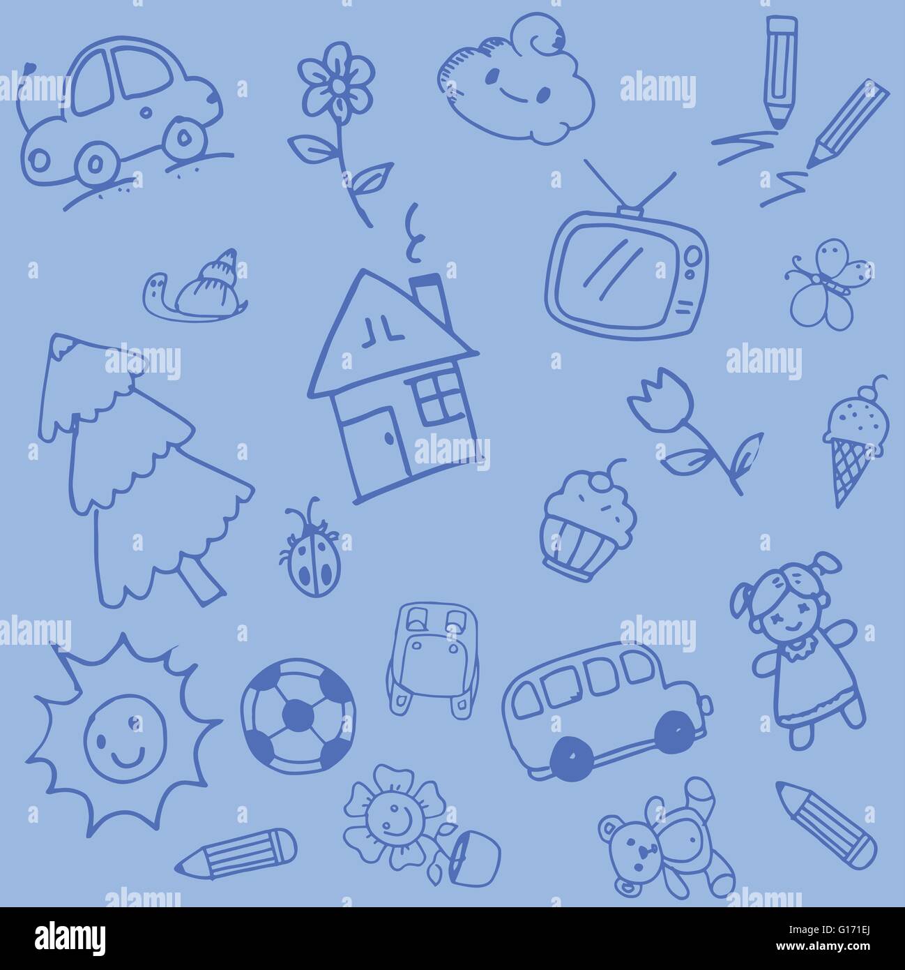 Design doodle art for kids Stock Vector Image & Art - Alamy