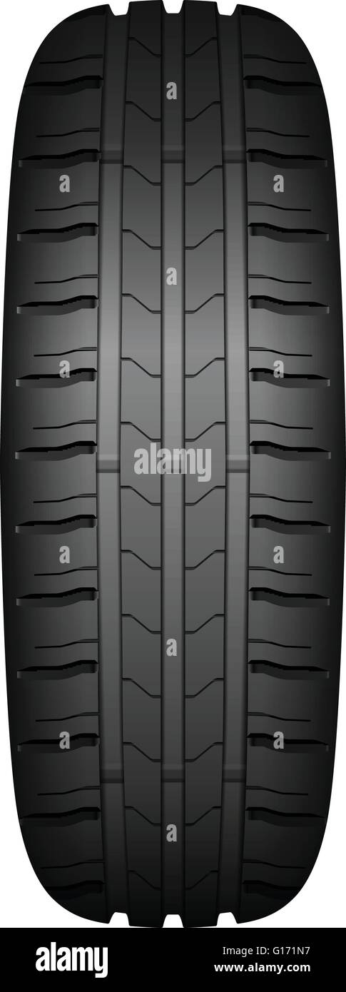 Car tire on a white background Stock Vector Image & Art - Alamy