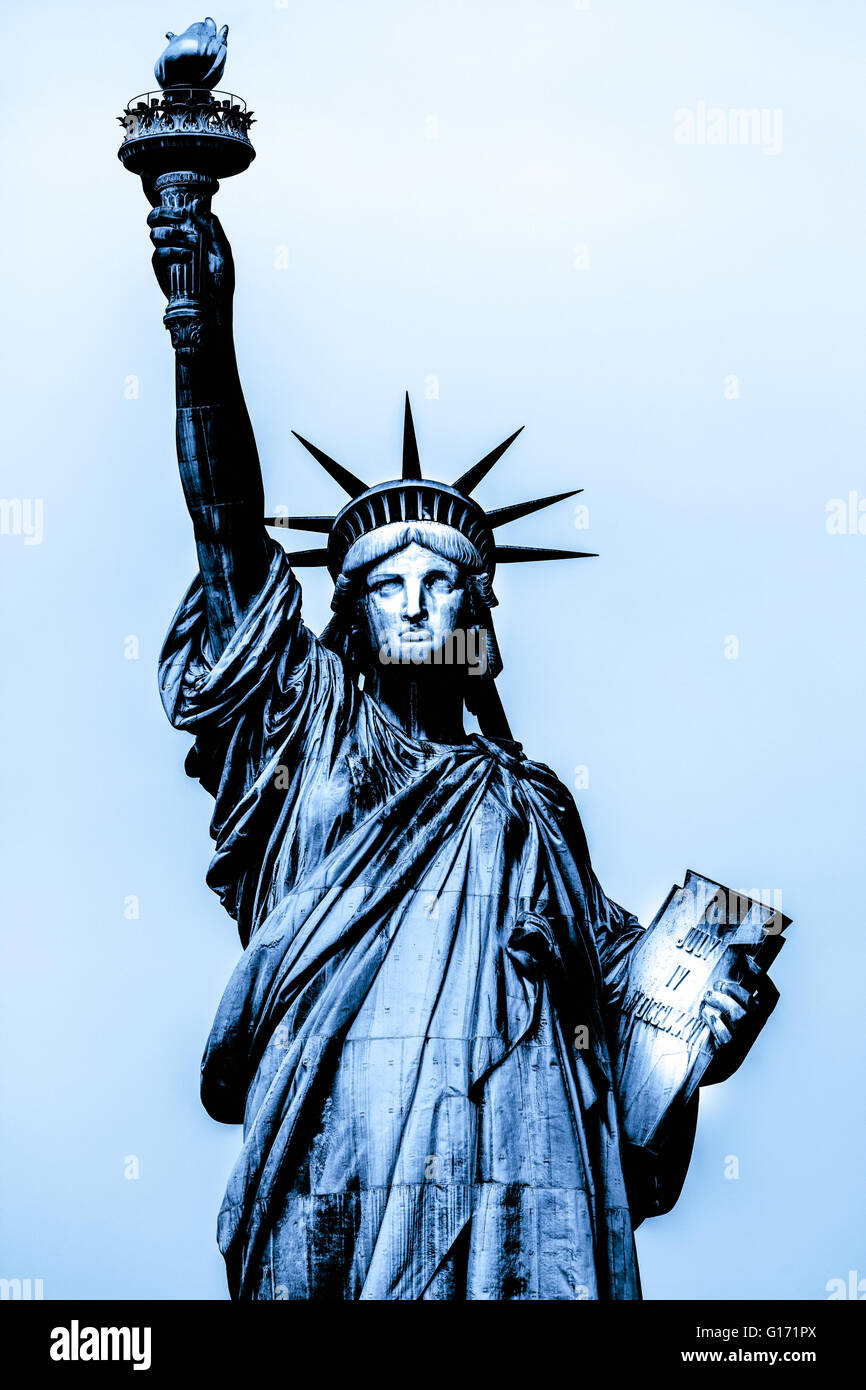 The Statue of Liberty is a colossal neoclassical sculpture on Liberty ...