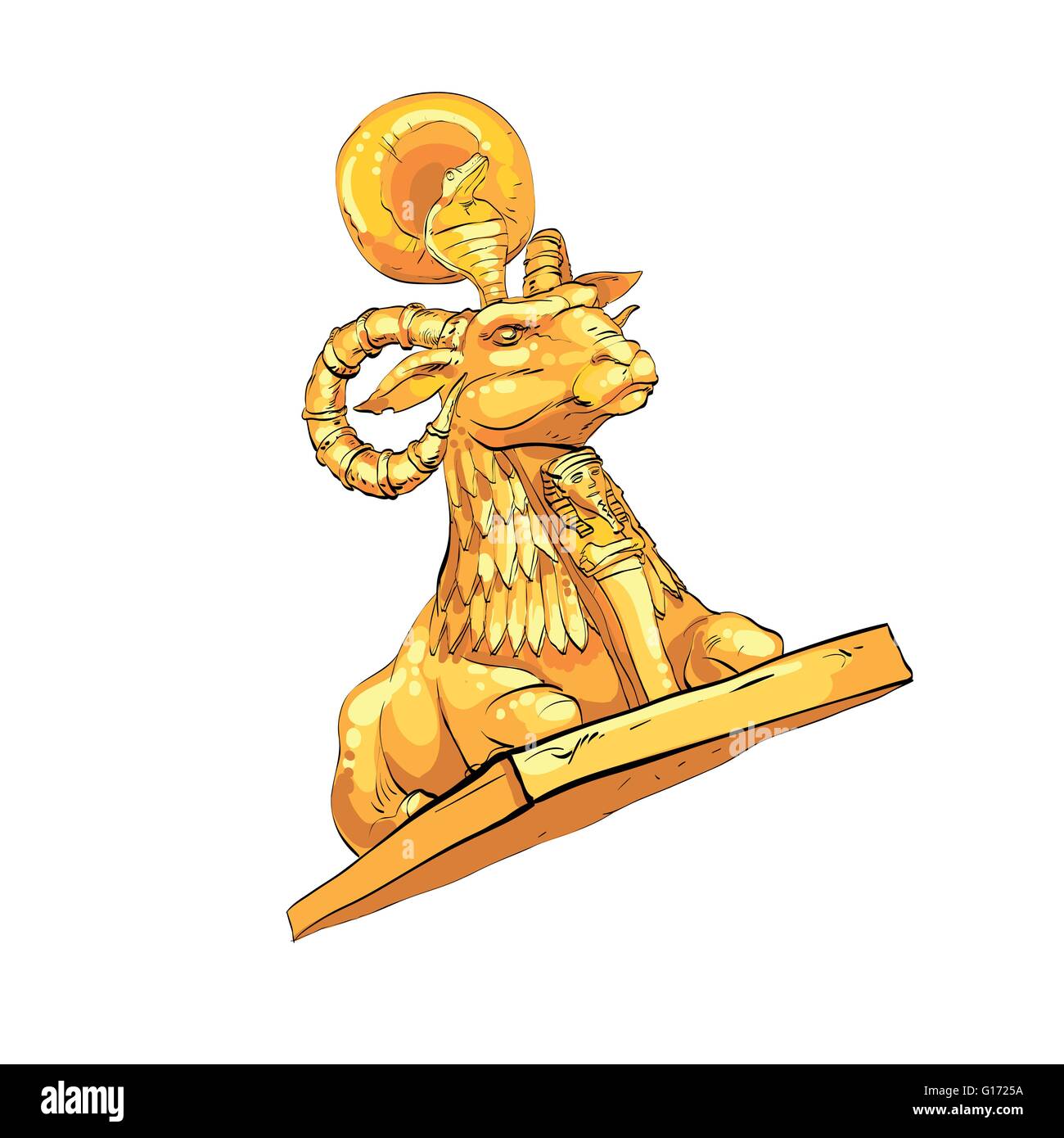 Fantastic Golden sheep from tales Stock Vector Image & Art - Alamy