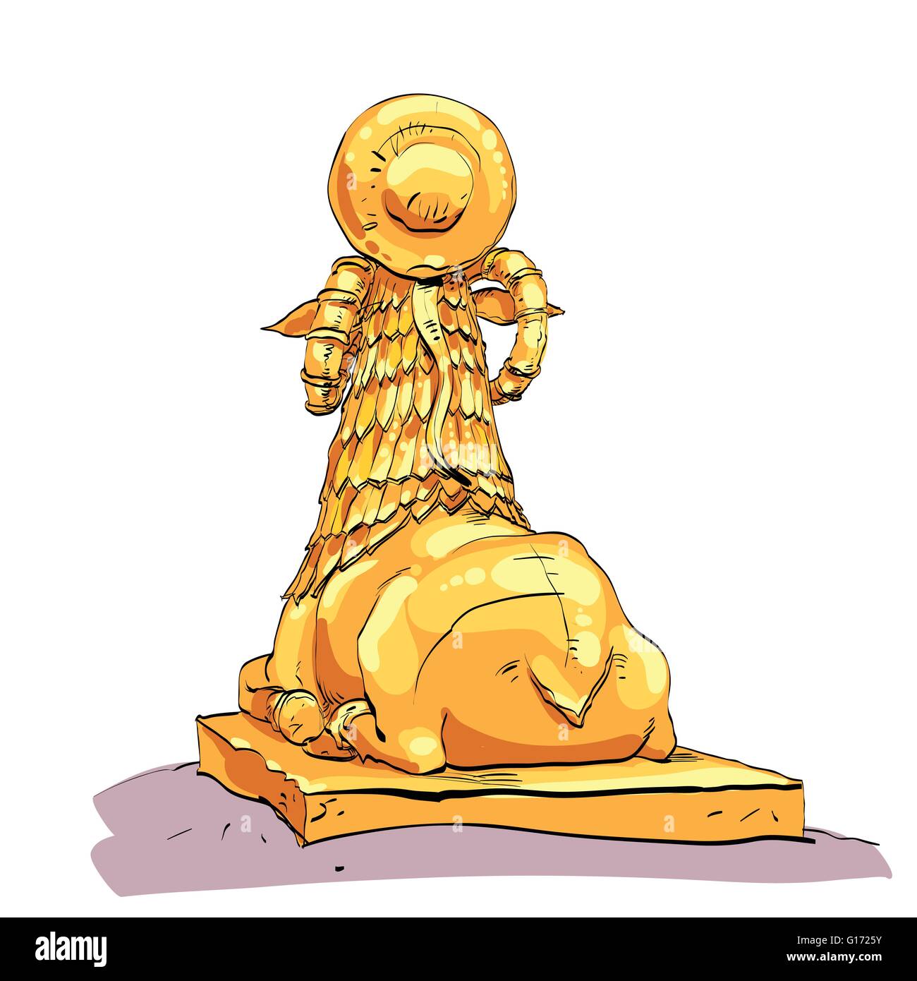 Fantastic Golden sheep from tales Stock Vector Image & Art - Alamy