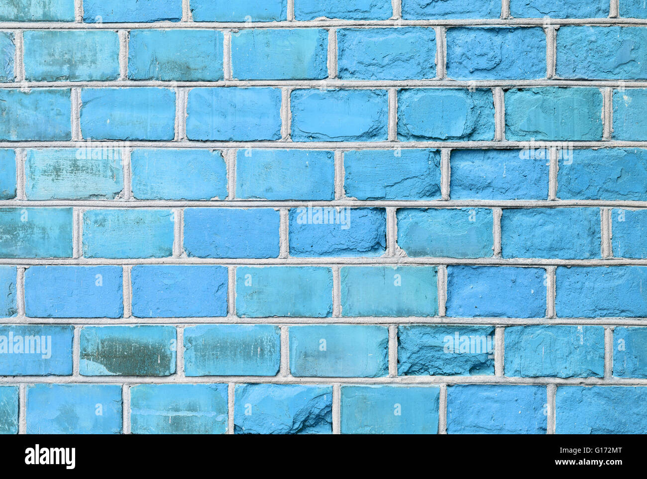 Background of blue brick wall pattern texture Stock Photo - Alamy