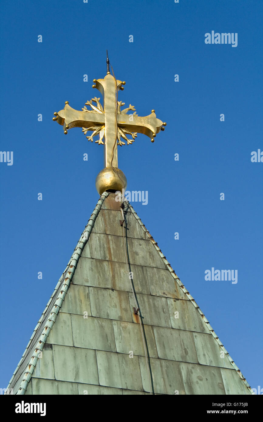 Golden cross hi-res stock photography and images - Alamy