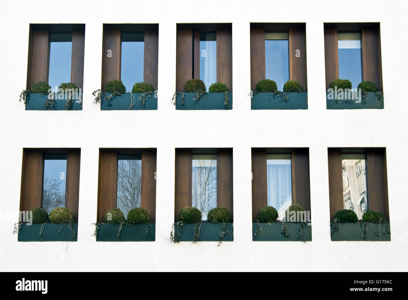 Windows on facade of modern building Stock Photo - Alamy