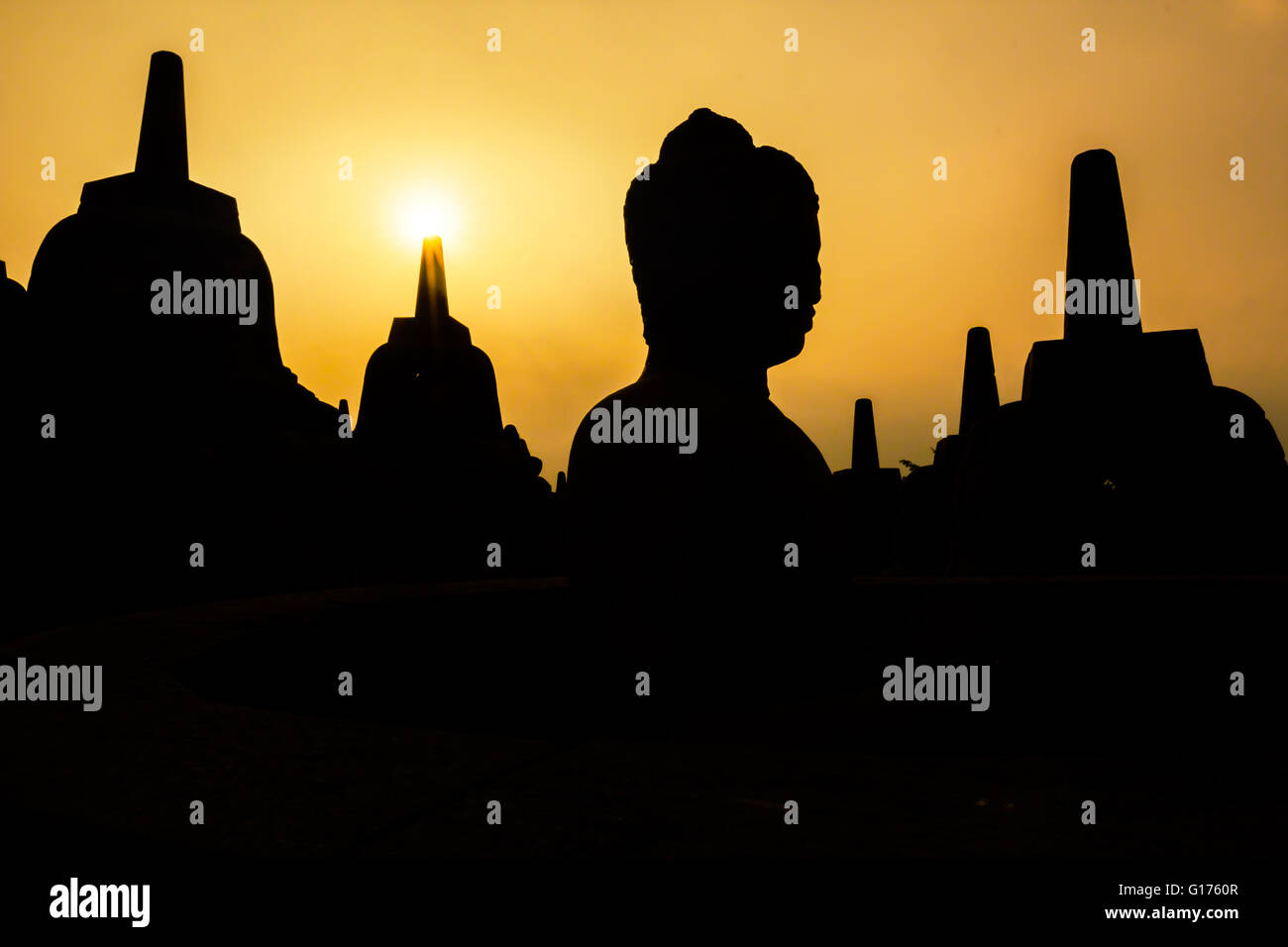 Yogyakarta silhouette hi-res stock photography and images - Alamy