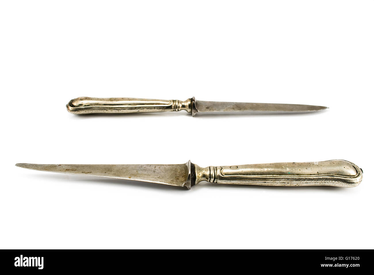 Kitchen Knifes isolated on white background Stock Photo - Alamy