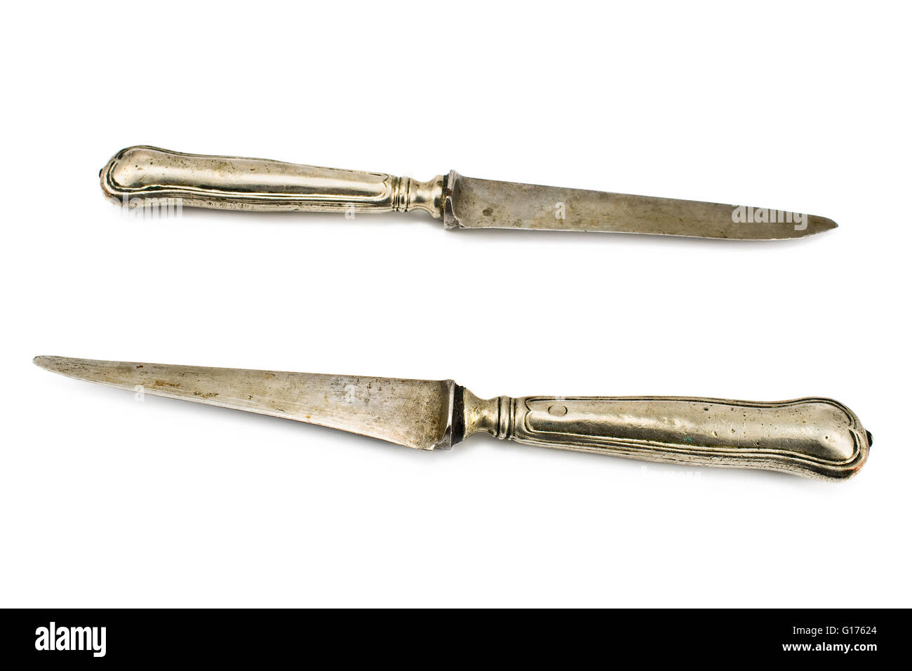 Kitchen Knifes isolated on white background Stock Photo - Alamy