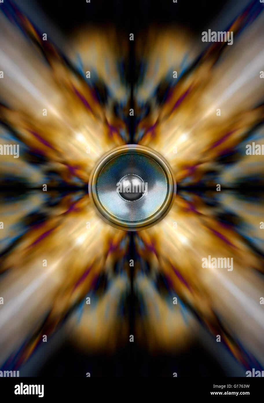 Gold audio wave hi-res stock photography and images - Alamy