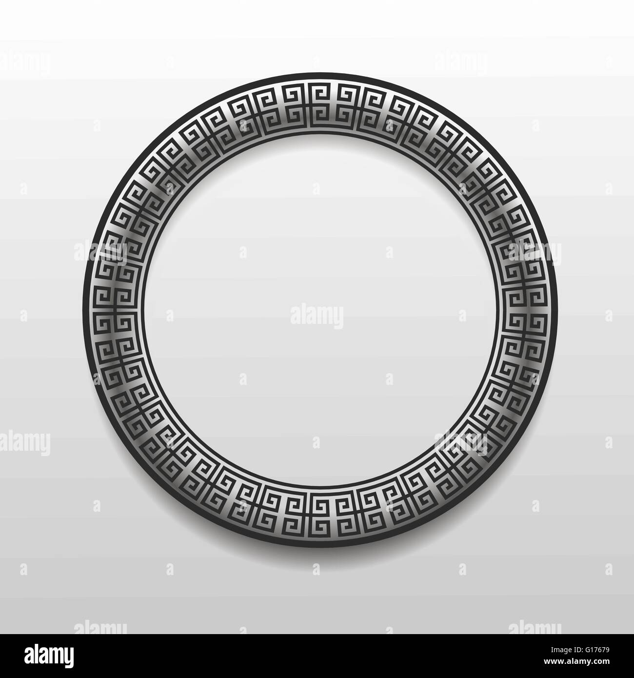 Greek Circle Frame Isolated Stock Vector Image & Art - Alamy