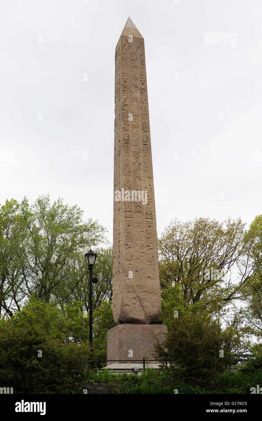 Cleopatra's Needle at Central Park in New York City, USA. The Ancient ...
