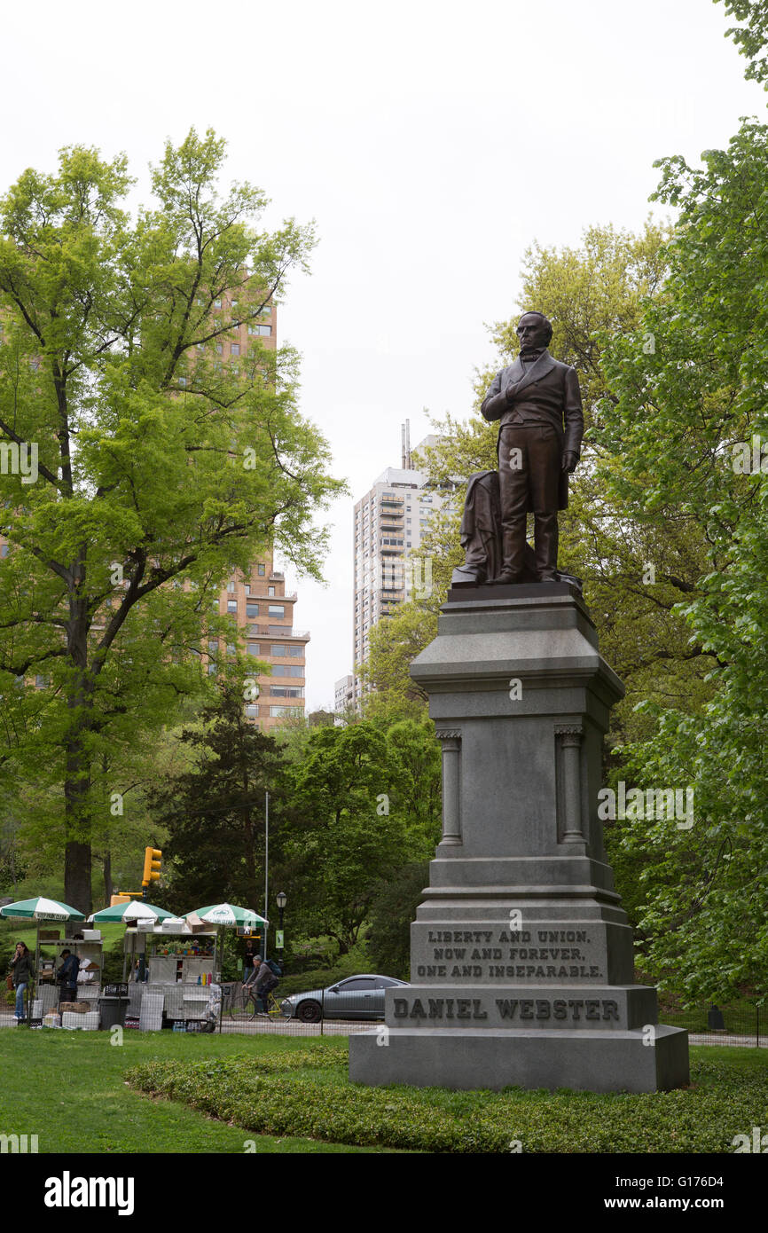 Daniel webster statue central park hi-res stock photography and images ...