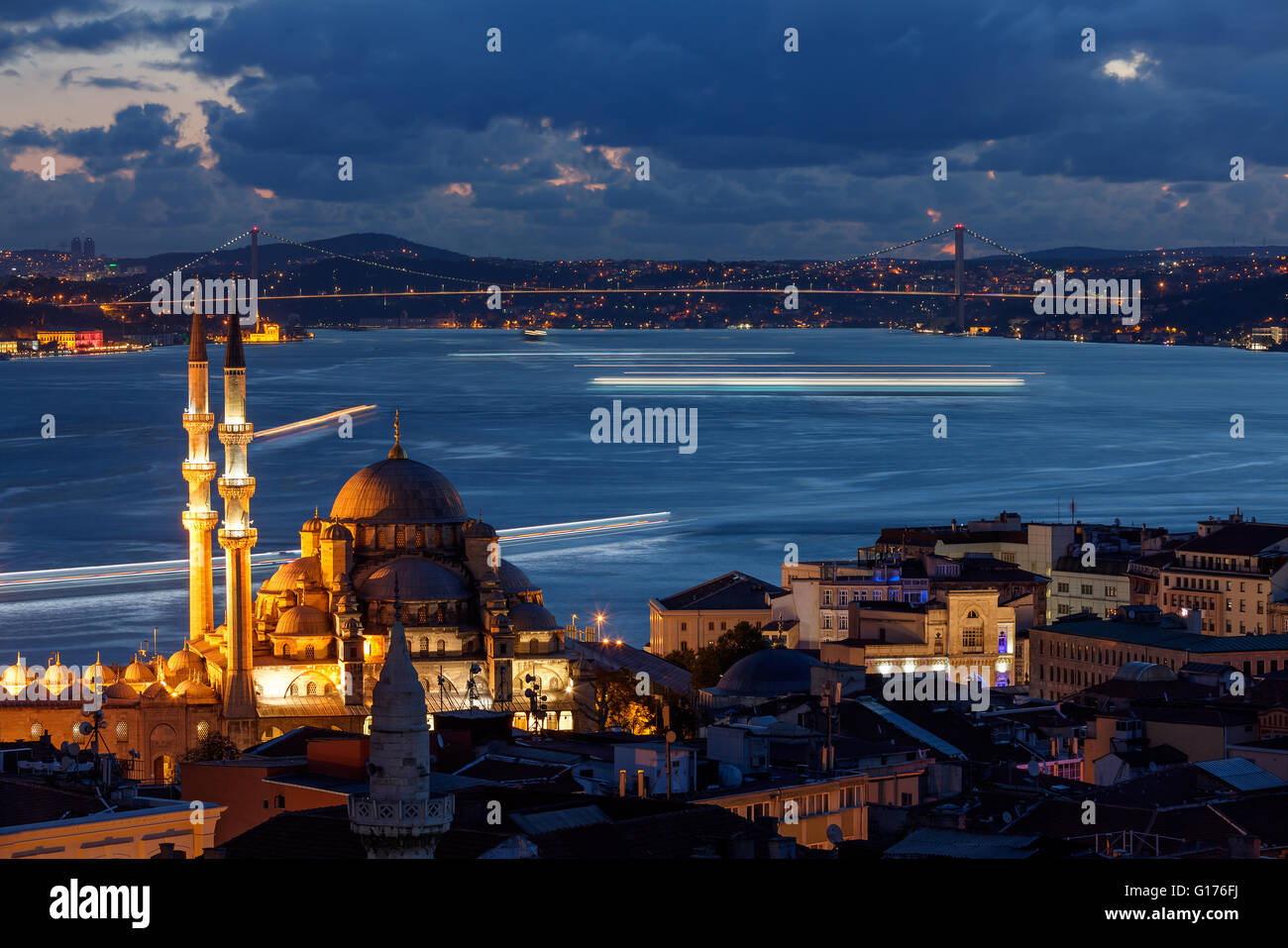Bosphorus Bridge from Suleymaniye Mosque Istanbul Stock Photo - Alamy