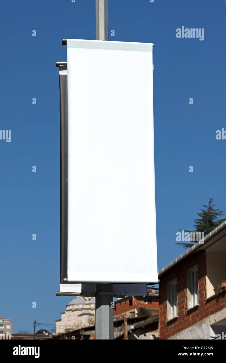 Blank outdoor - banner Stock Photo - Alamy