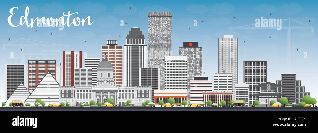 Edmonton skyline alberta Stock Vector Images - Alamy
