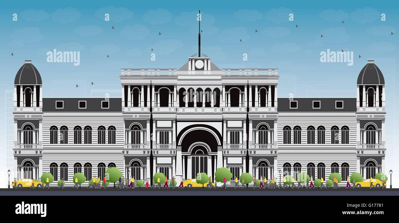 College Building Vector
