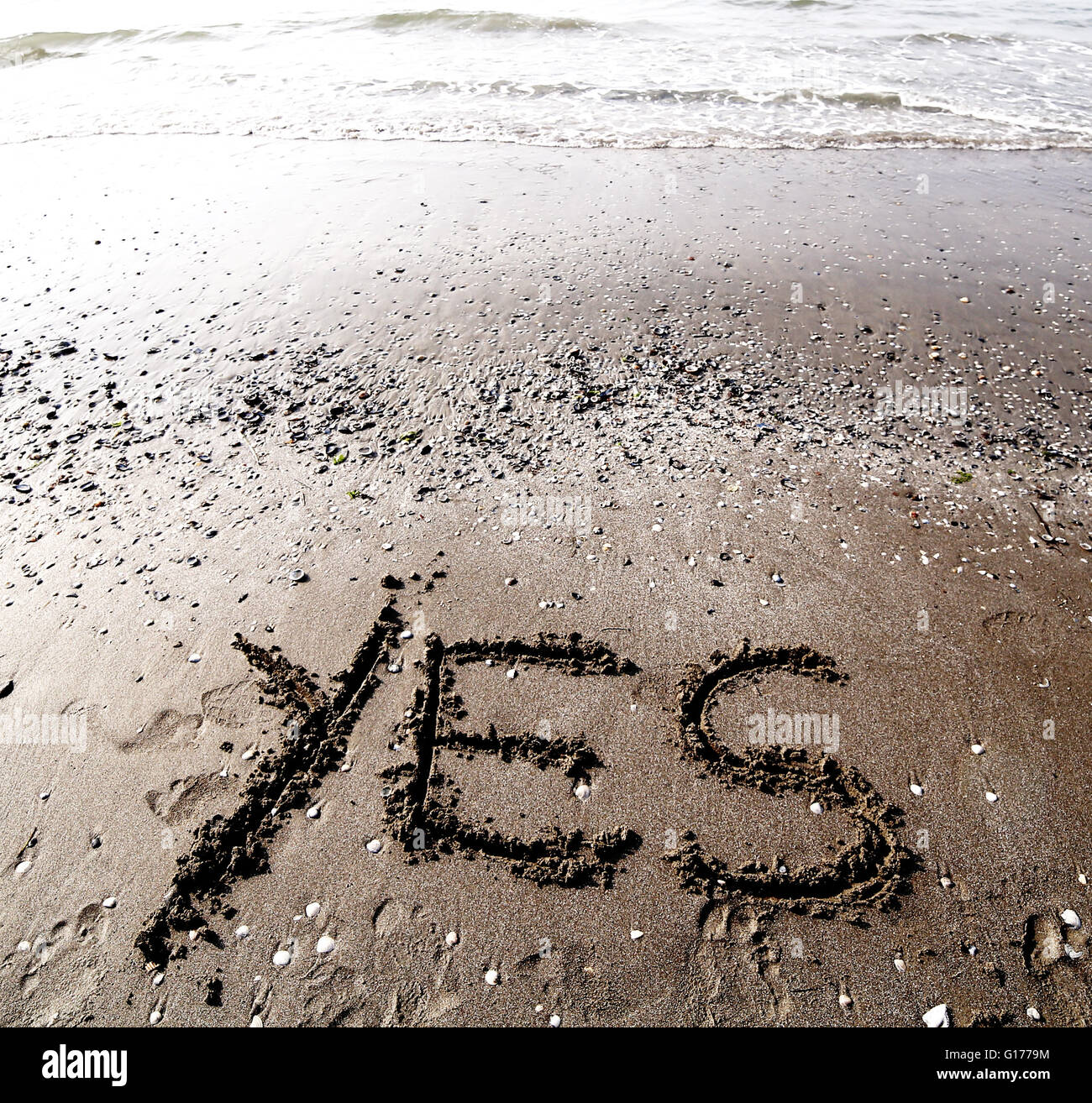 Yes word hi-res stock photography and images - Alamy