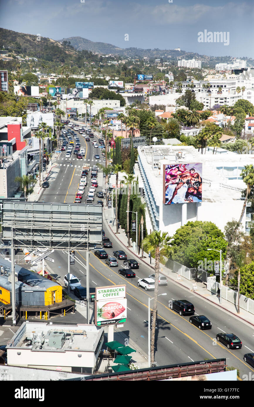 Billboards sunset strip boulevard hi-res stock photography and images ...