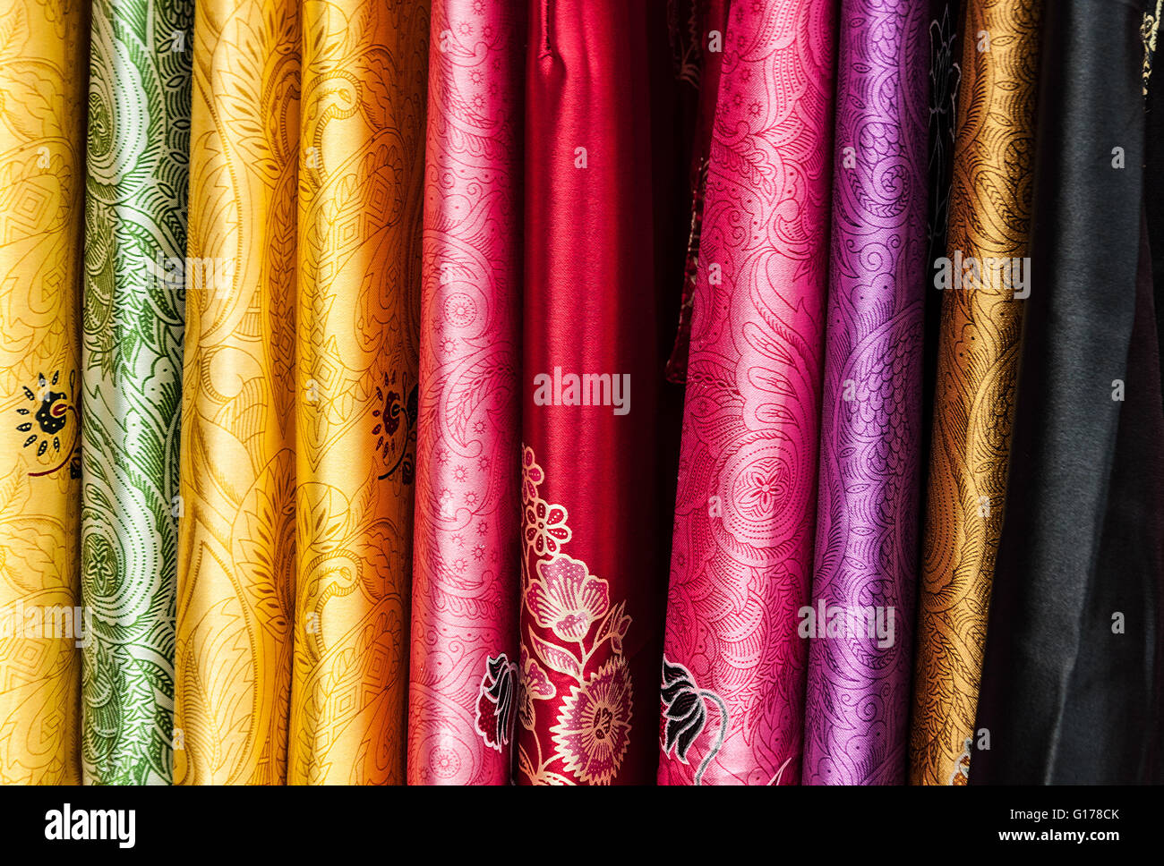 Colorful sarongs (balinese cloth), Bali, Indonesia Stock Photo - Alamy