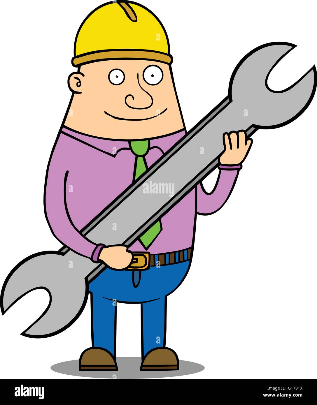 Mechanic cartoon hi-res stock photography and images - Alamy