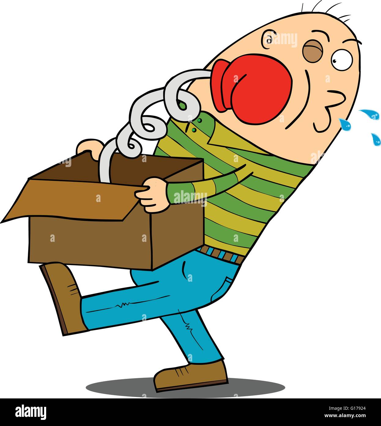 Boxing injury Stock Vector Images - Alamy