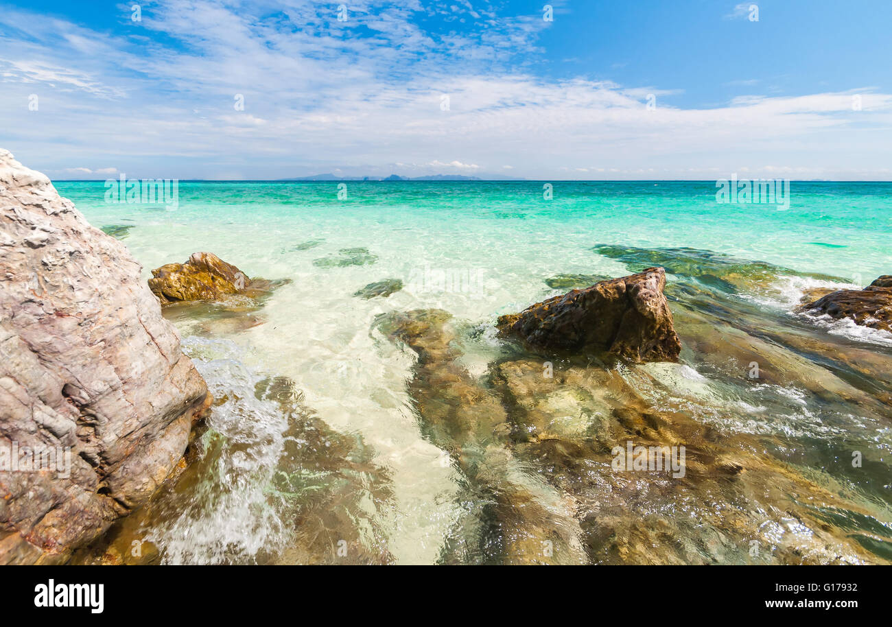 Turquoise sea water rock hi-res stock photography and images - Alamy