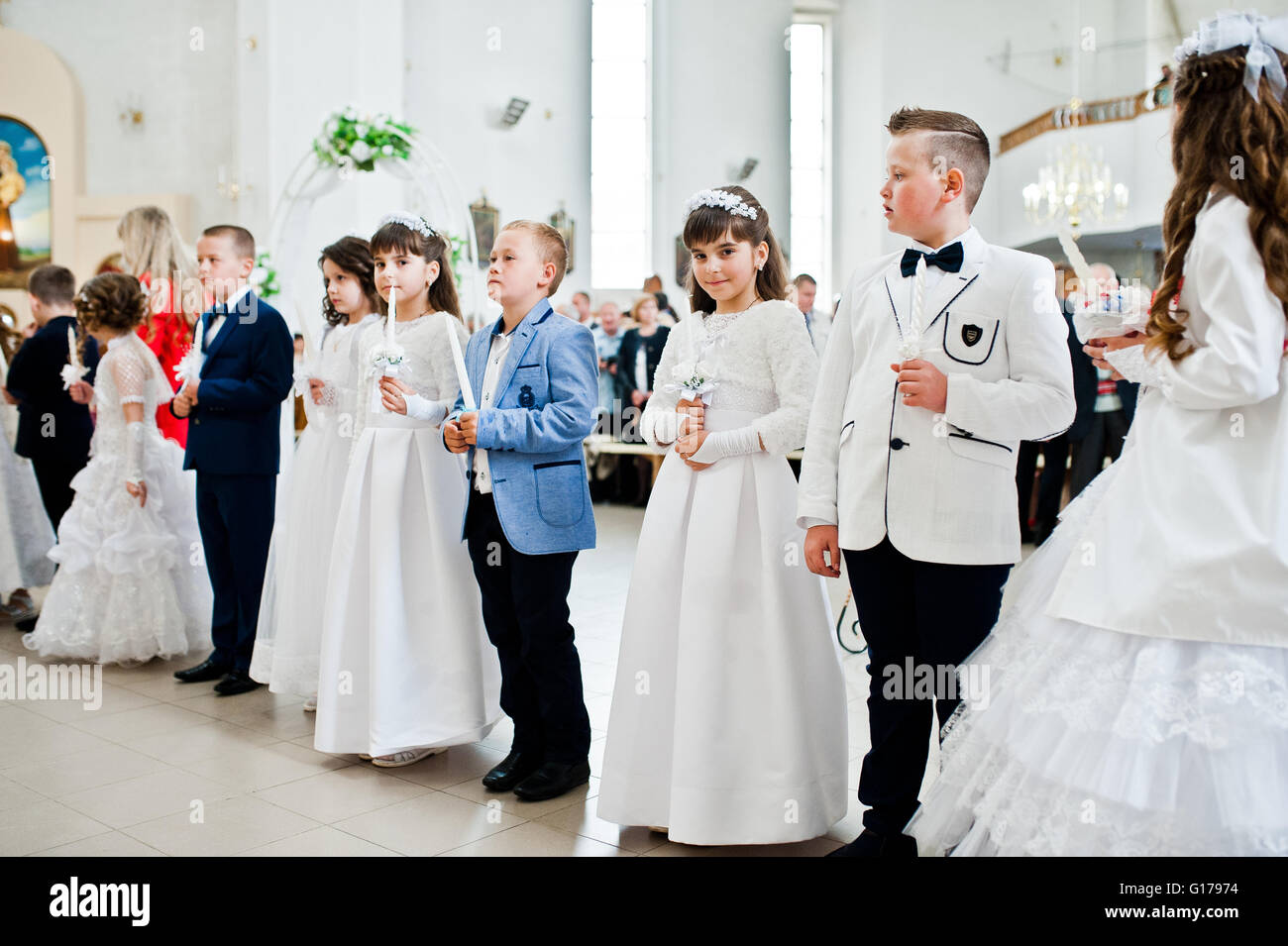 Communion in ukrainian catholic church hi-res stock photography and ...