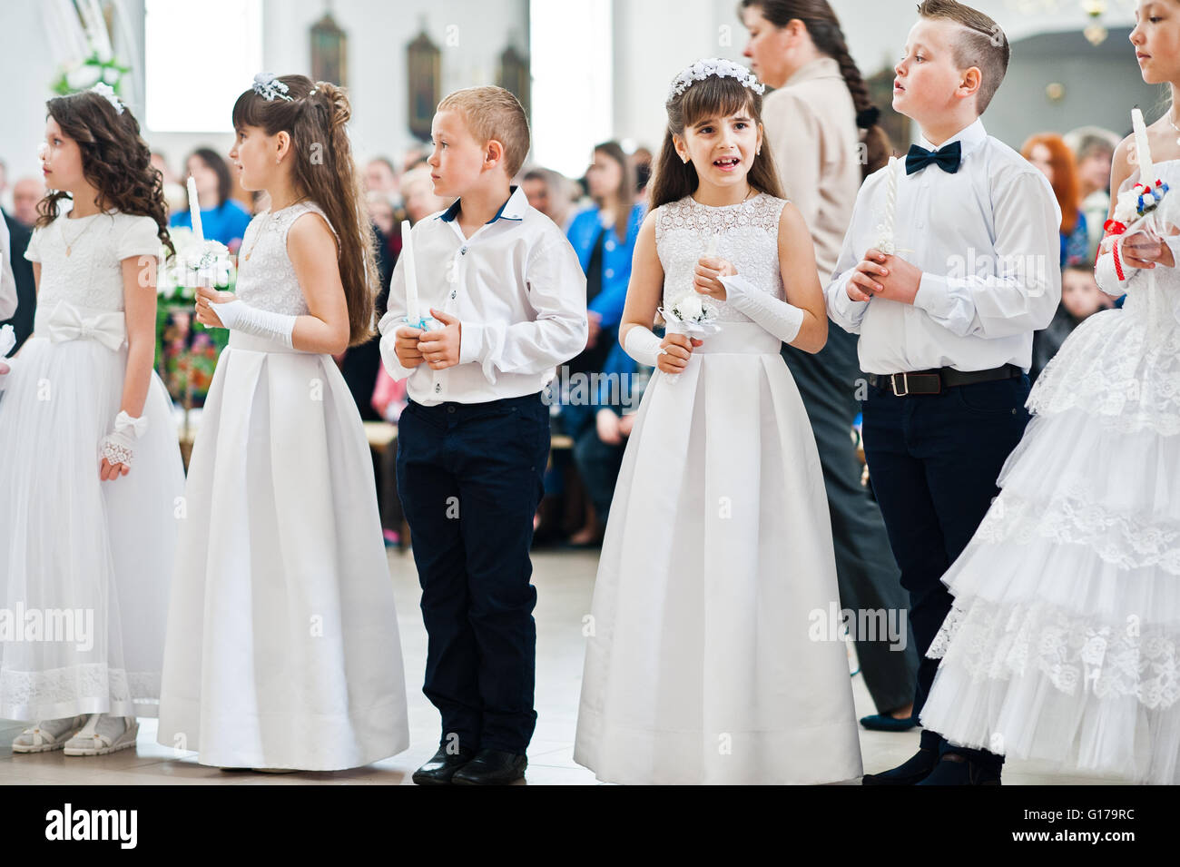 Communion in ukrainian catholic church hi-res stock photography and ...
