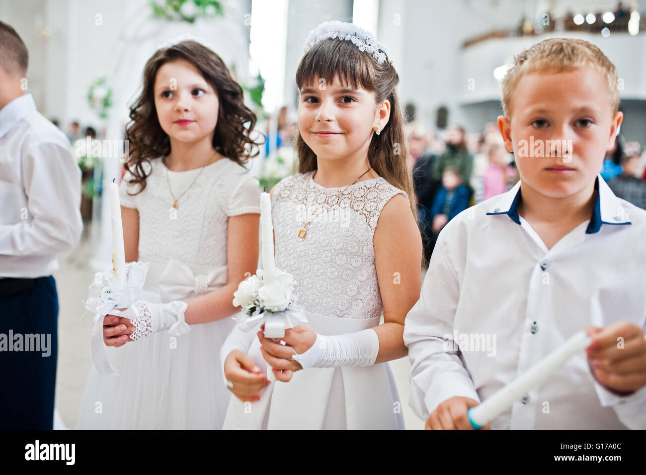 Communion in ukrainian catholic church hi-res stock photography and ...