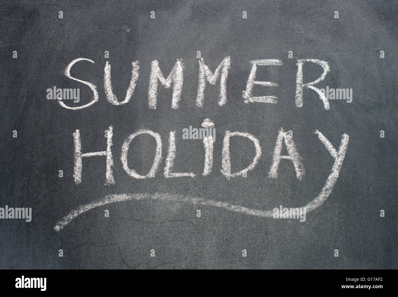Annual text on blackboard hi-res stock photography and images - Alamy