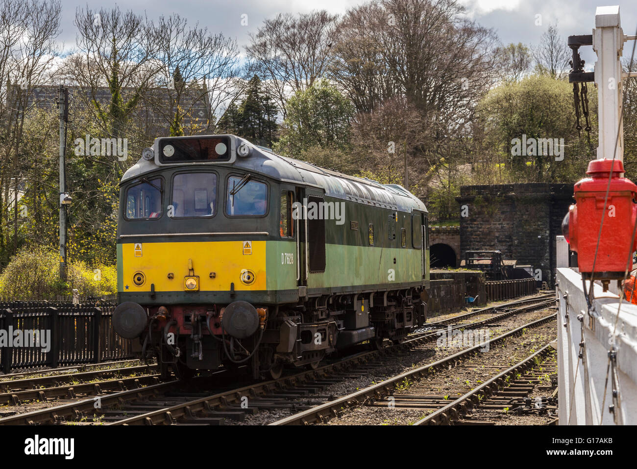 BR Class 25 Bo-Bo D7628 'Slbilla' at Grosmont Station Stock Photo - Alamy