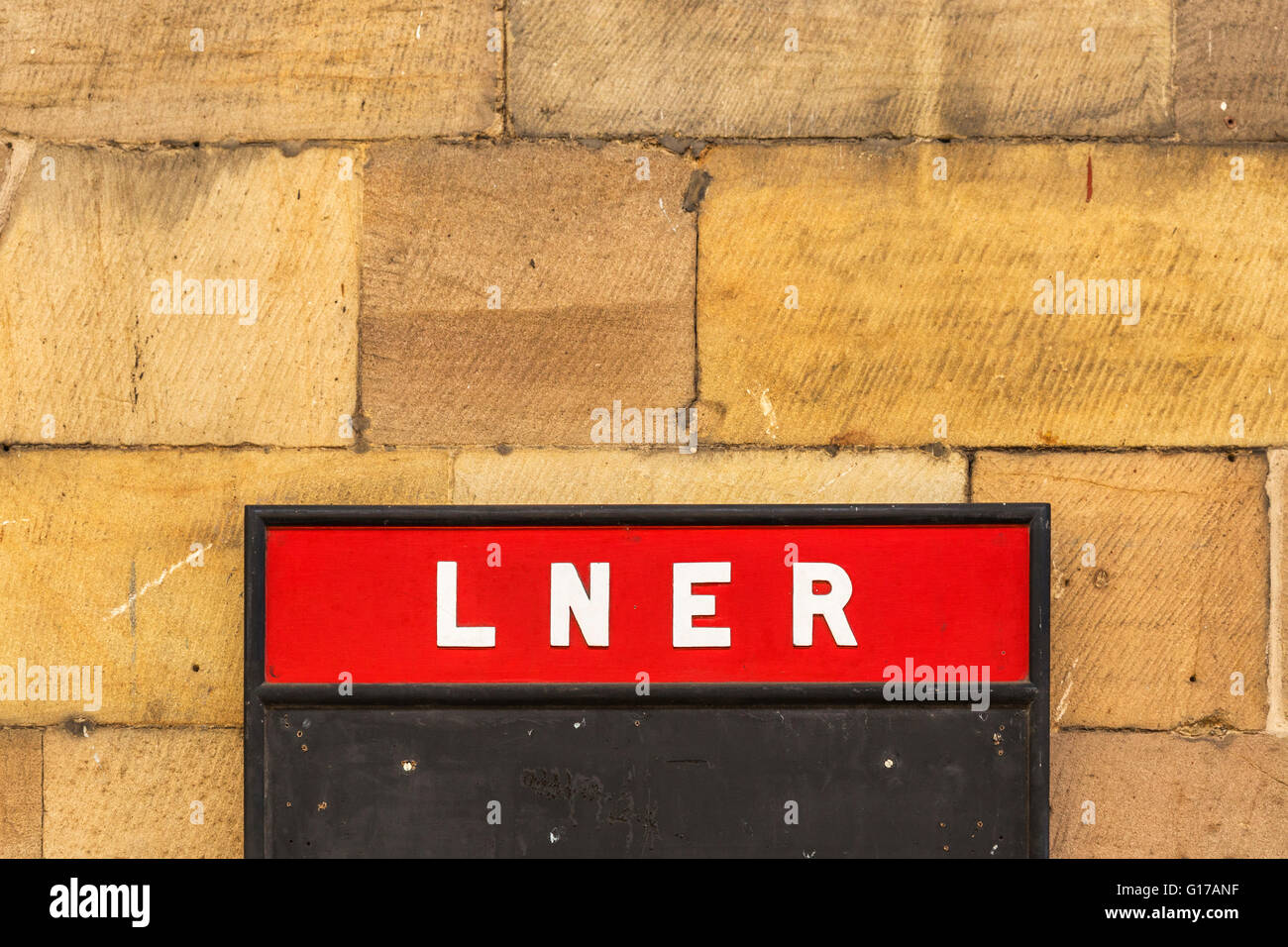 LNER Noticeboard at Pickering Station Stock Photo - Alamy