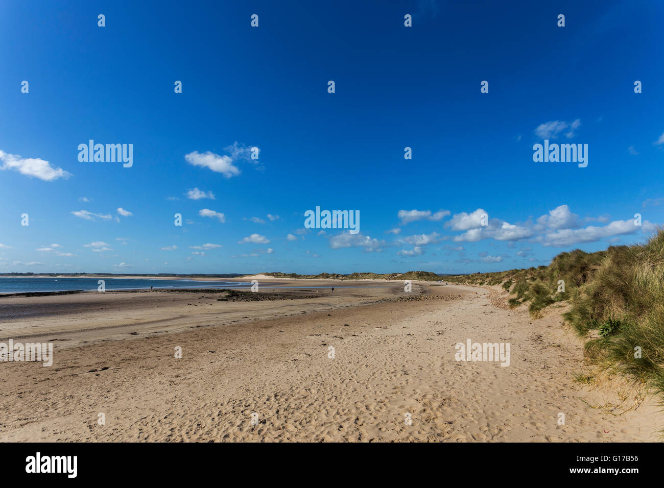 Beach sand beadnell sand dunes hi-res stock photography and images - Alamy