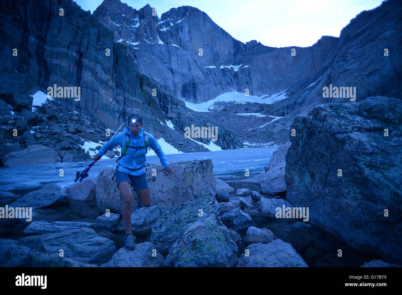 Chasm lake rocky hi-res stock photography and images - Alamy