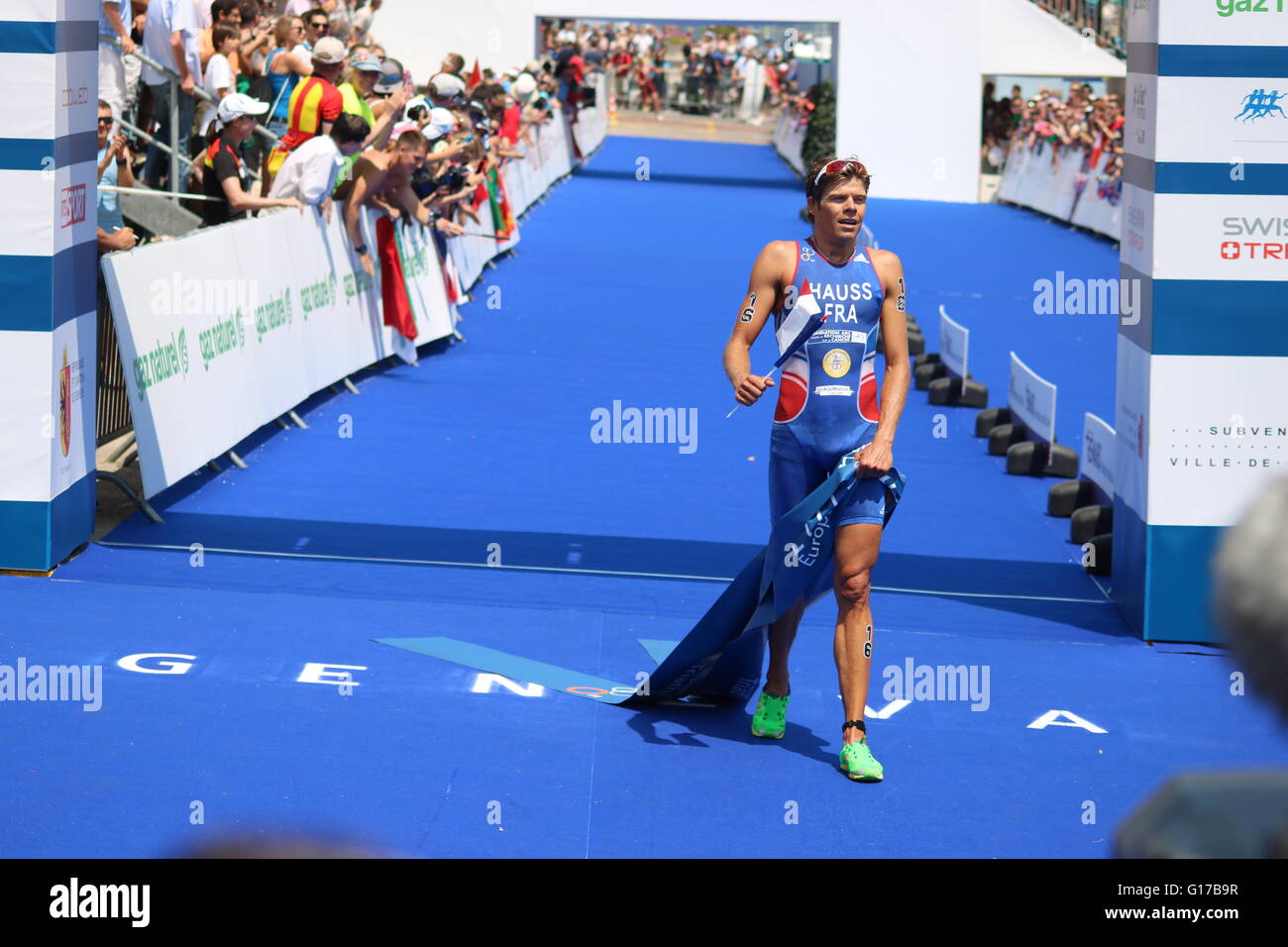David Hauss of France after winning the 2015 European Championships in ...