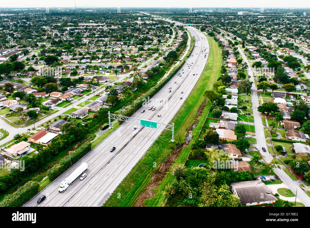 Highway florida aerial hi-res stock photography and images - Alamy