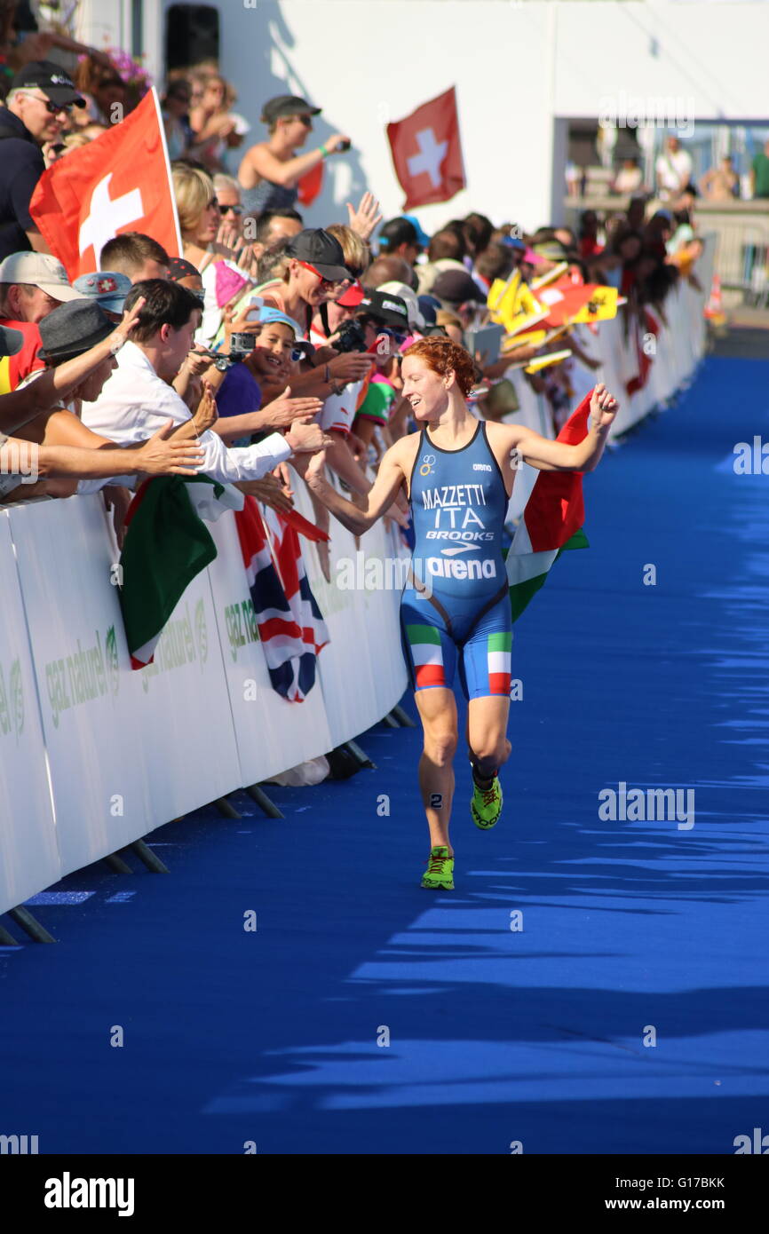 Italian elite triathlete Annamaria Mazzetti Stock Photo - Alamy