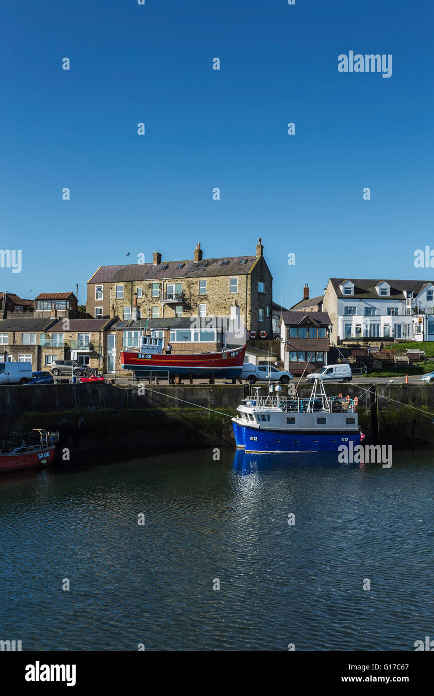 Fishing Boats at Seahouses Harbour Stock Photo - Alamy