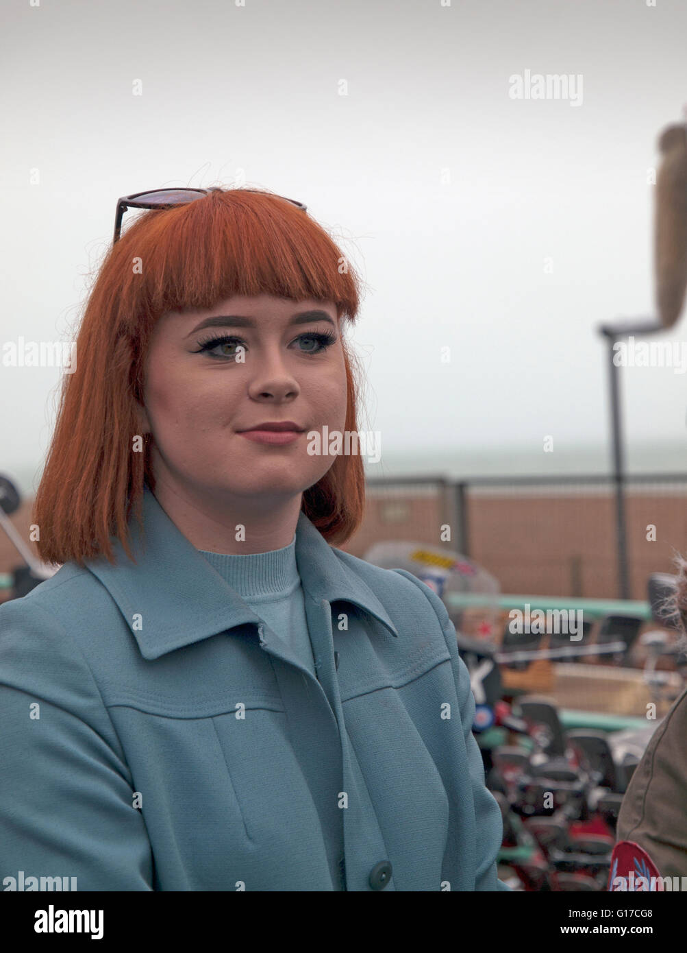 A teenage mod girl in Brighton Stock Photo - Alamy