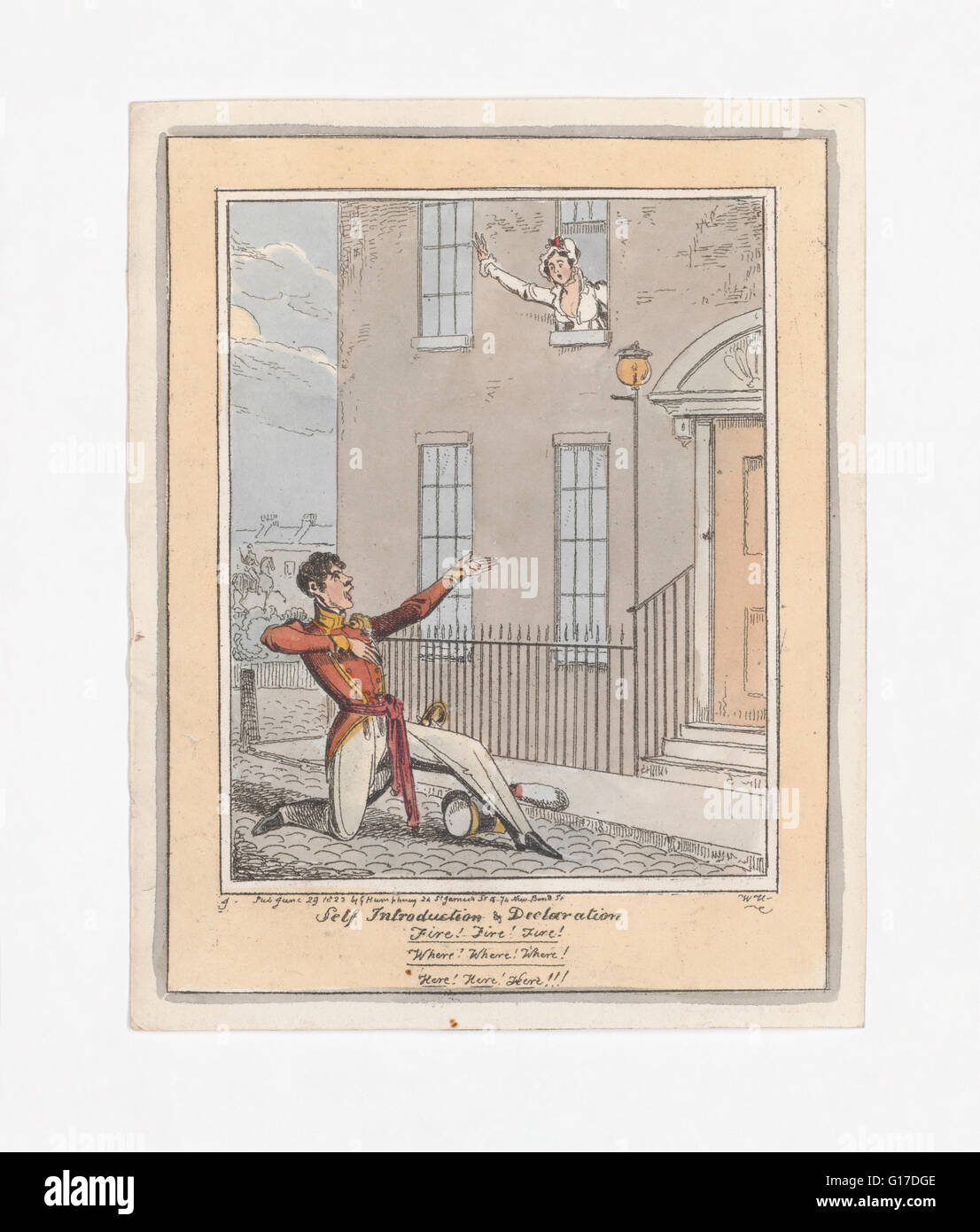 Hand coloured etching hi-res stock photography and images - Alamy