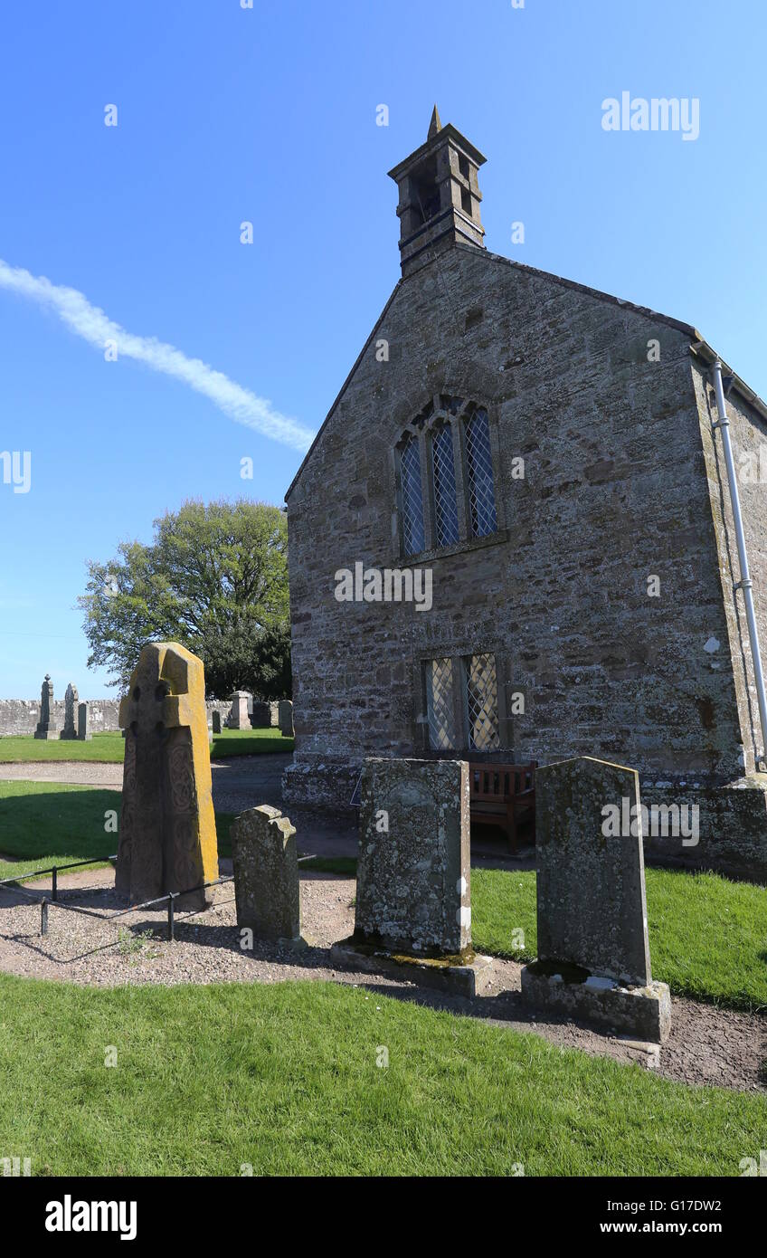 Exterior of Aberlemno Parish Church and sculptured stone Aberlemno ...